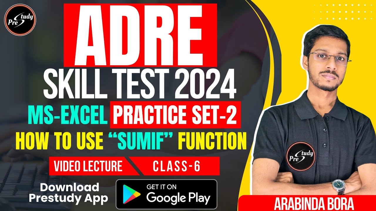 ADRE COMPUTER TEST CLASS / ADRE 2024 SKILL TEST PRACTICE QUESTION/ MS ...