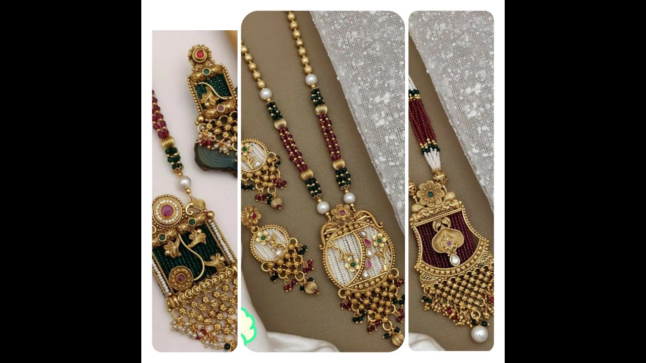 Gold heavy pendant designs|| gold necklace designs| gold pendant ...
