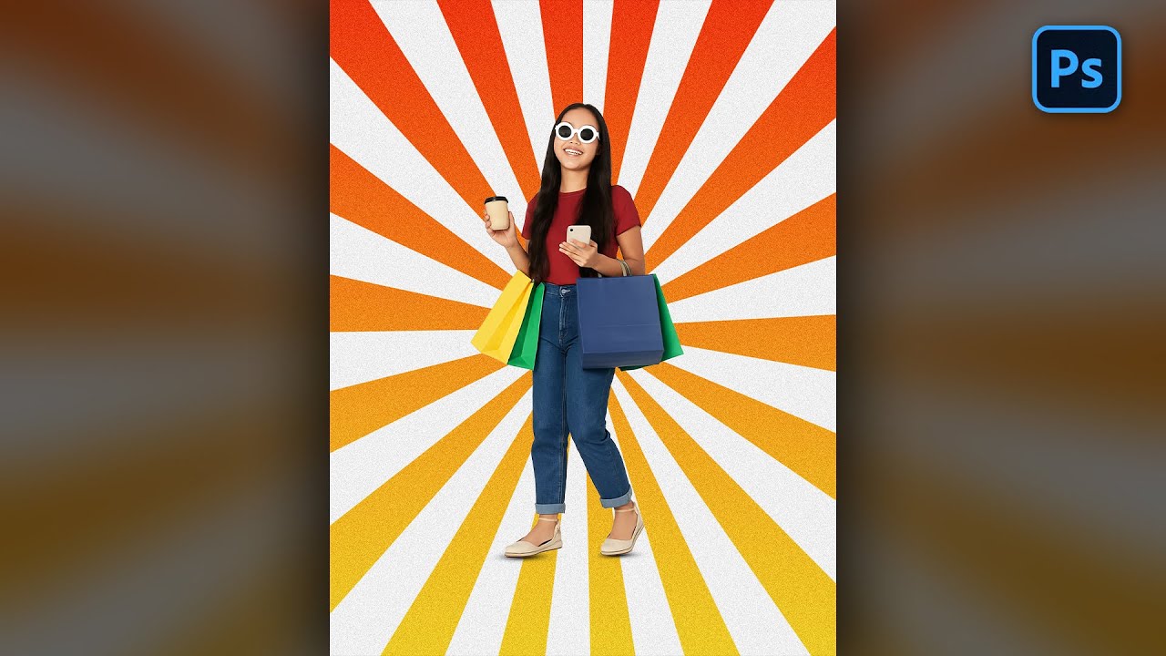 Easy Way Create a Stunning Radial Background in Photoshop | Photoshop ...