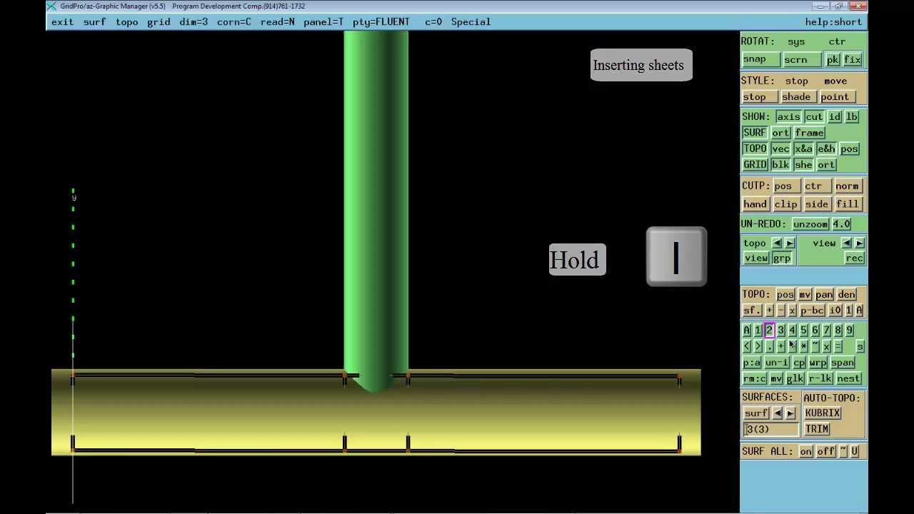 T-Joint pipe -3D (Structured multiblock mesh) - YouTube