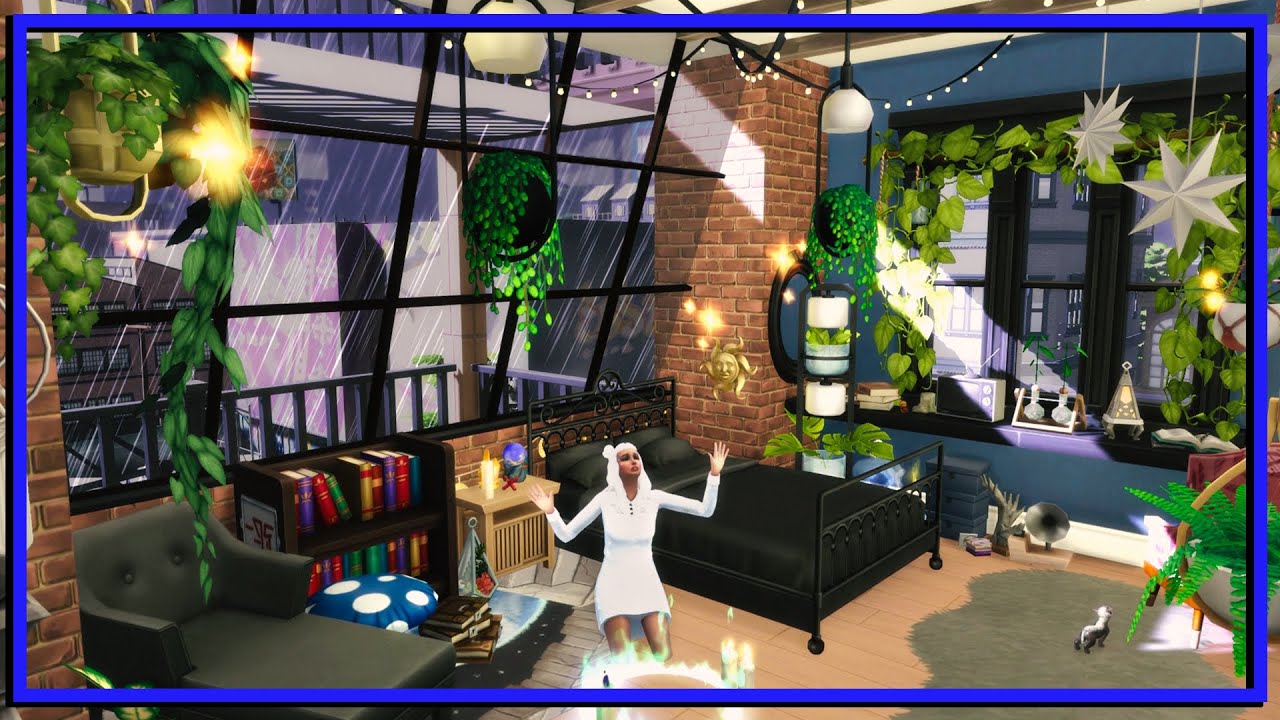 Spellcaster & Medium Bedroom ~ The Sims 4 Blooming Rooms Build - YouTube