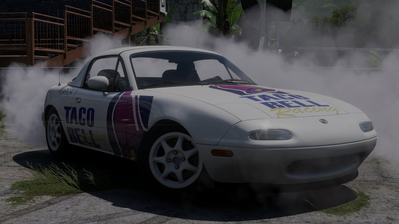 K swapped Mazda Miata Burnout Build in FH5 - YouTube