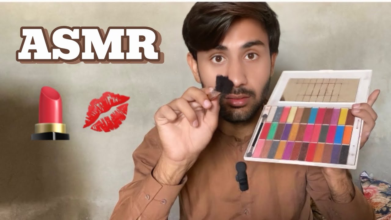 FIRST ASMR Makeup 💄💋 [Room] - YouTube