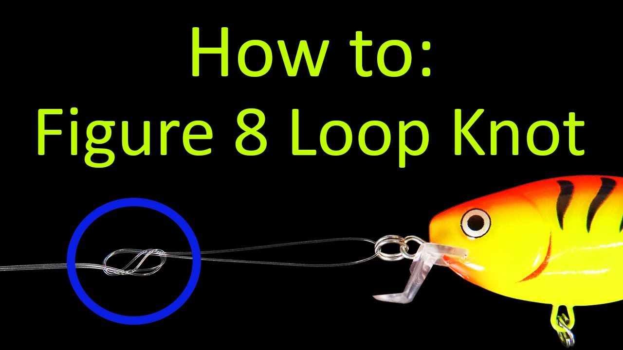 How to Tie a Simple Figure 8 Loop Fishing Knot - YouTube
