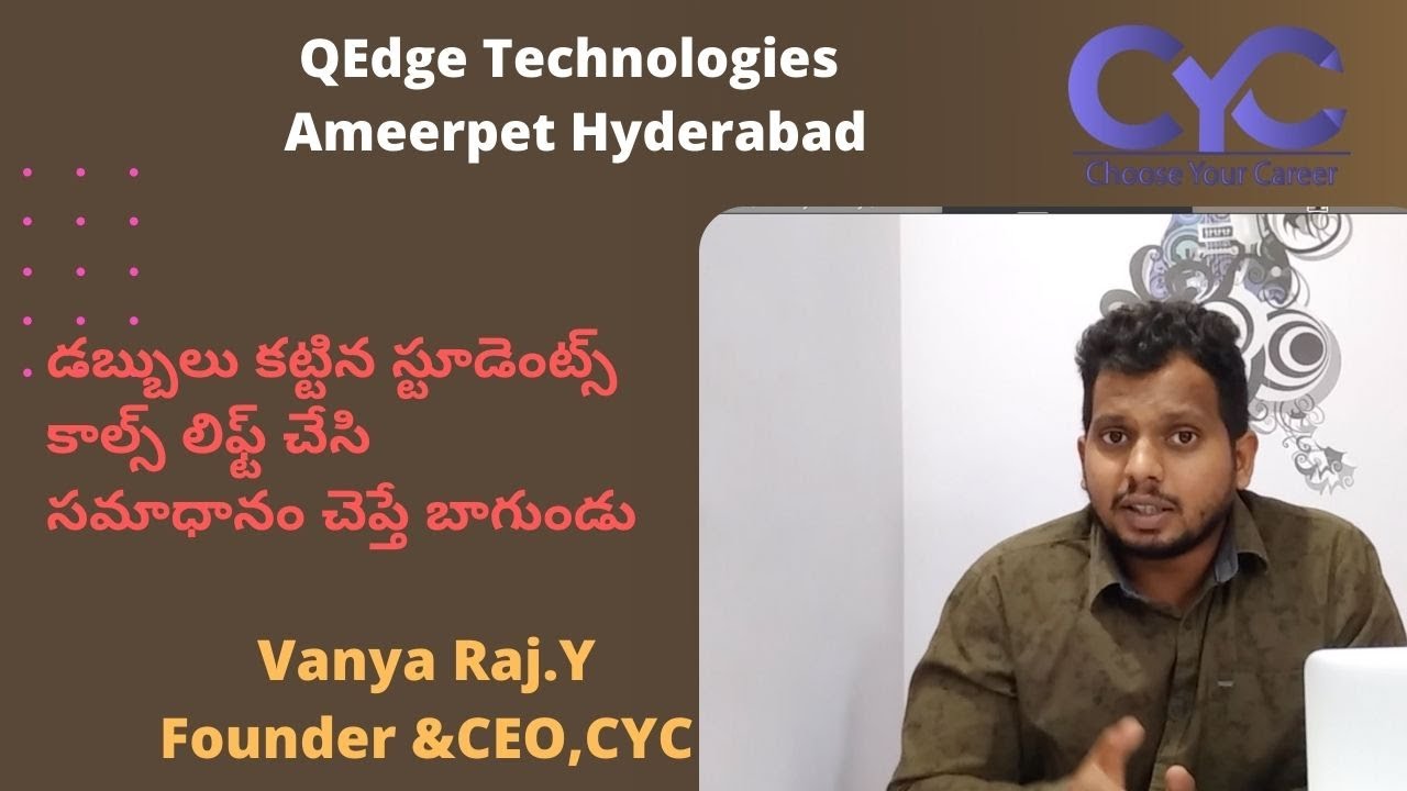 Qedge technologies hyderabad reviews |best institute for manual testing ...