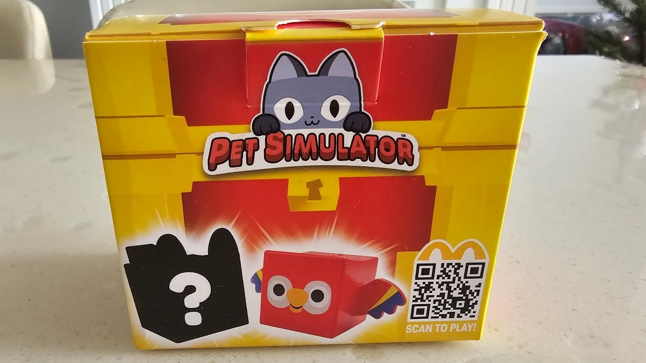 UNBOXING the Mcdonalds PET SIMULATOR keychain🥳🤣 - YouTube
