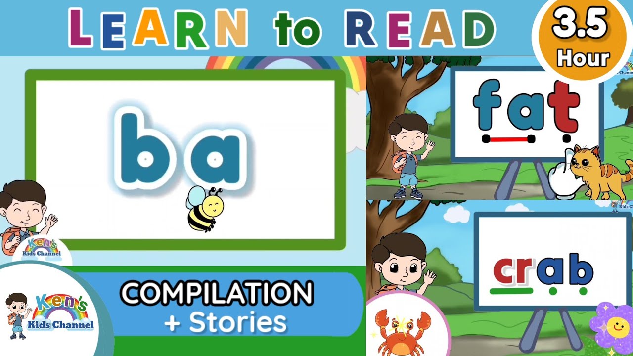 Reading Compilation | Two-Letter Blends, CVC Words, Consonant Blends ...