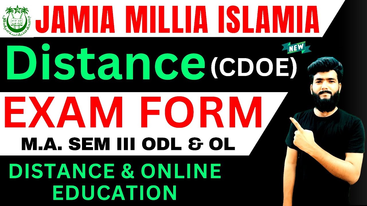 JAMIA DISTANCE EXAM NOTIFICATION | JAMIA DISTANCE MODE EXAM FORM ...