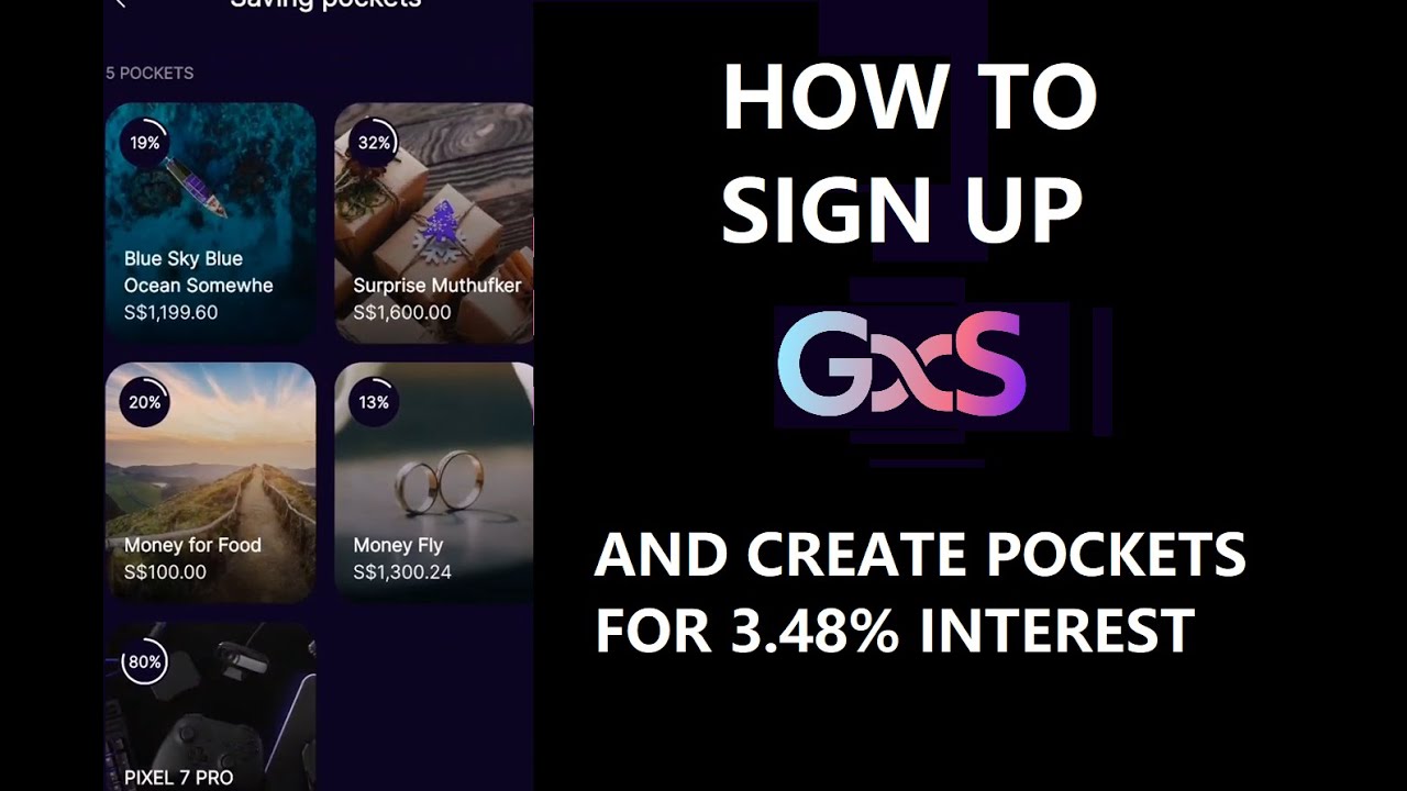 Signing up for GXS 3.48% PA Interest Singapore Online Bank | How to use ...