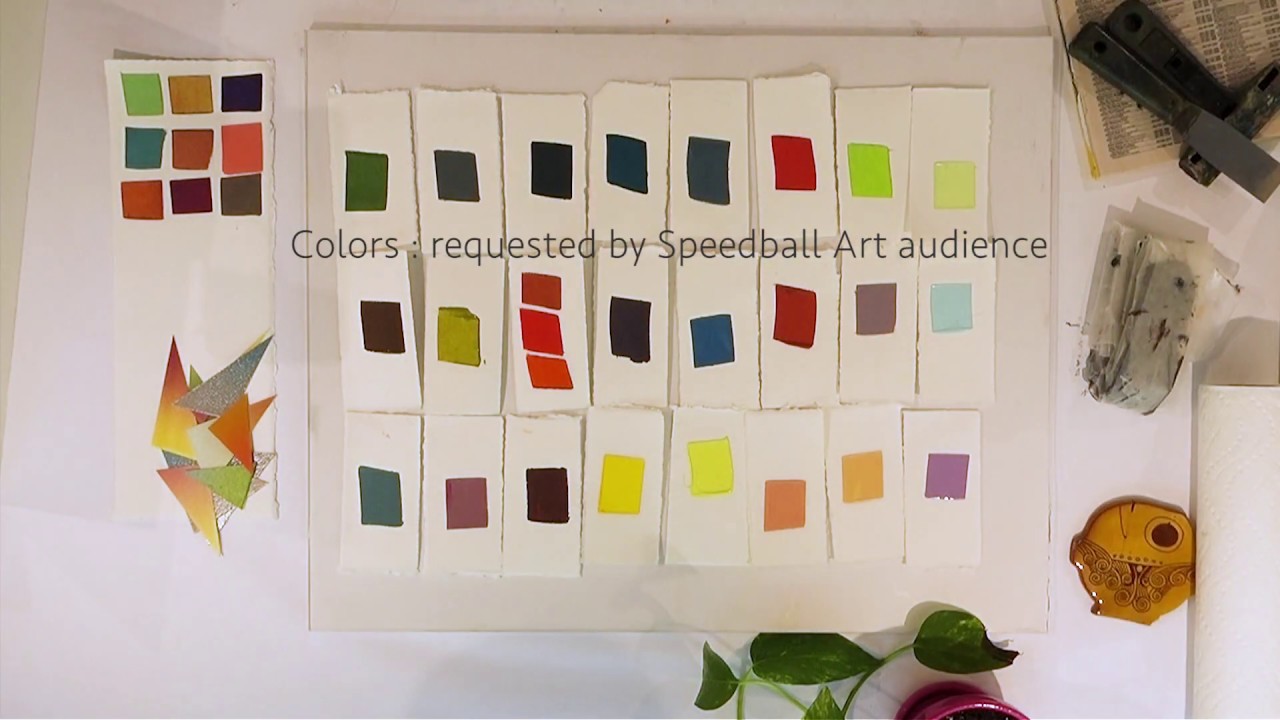 Custom Color Mixing with Speedball Professional Artist Laura Berman ...