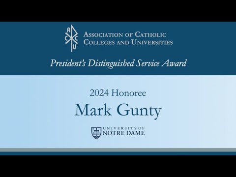 2024 Honoree Mark Gunty- President's Distinguished Service Award - YouTube