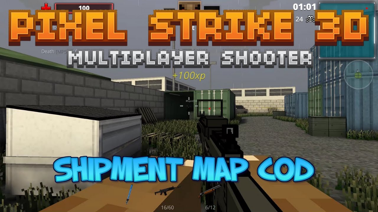 Pixel Strike 3D - INTENS GAMEPLAY (Shipment map CoD) - YouTube