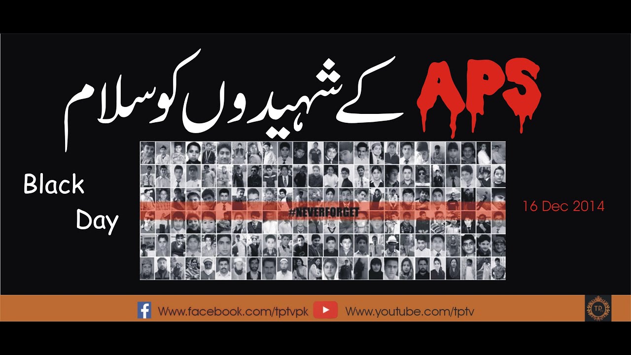 Tribute to Martyred of APS Attack 2014 - YouTube