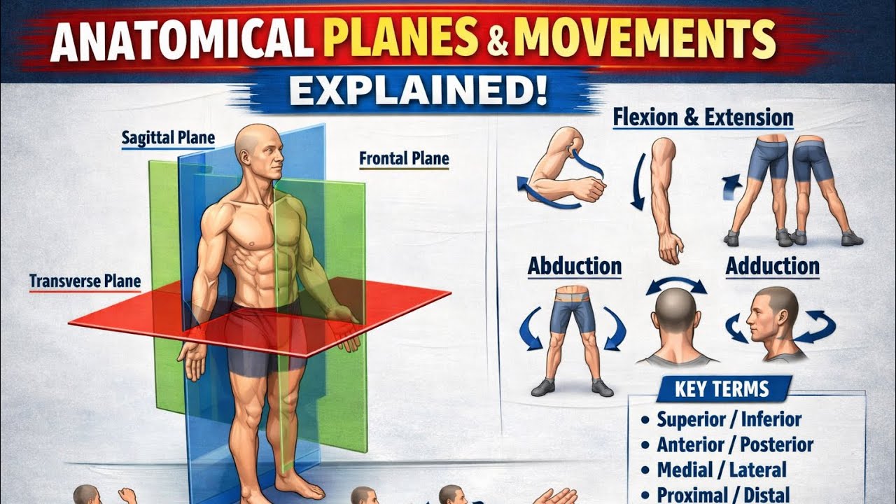 Anatomical Planes, Terms & Movements Made Easy | Complete Guide - YouTube
