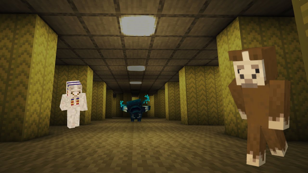 ESCAPING Minecraft’s Backrooms… But Something Was Waiting [Maze 07 ...