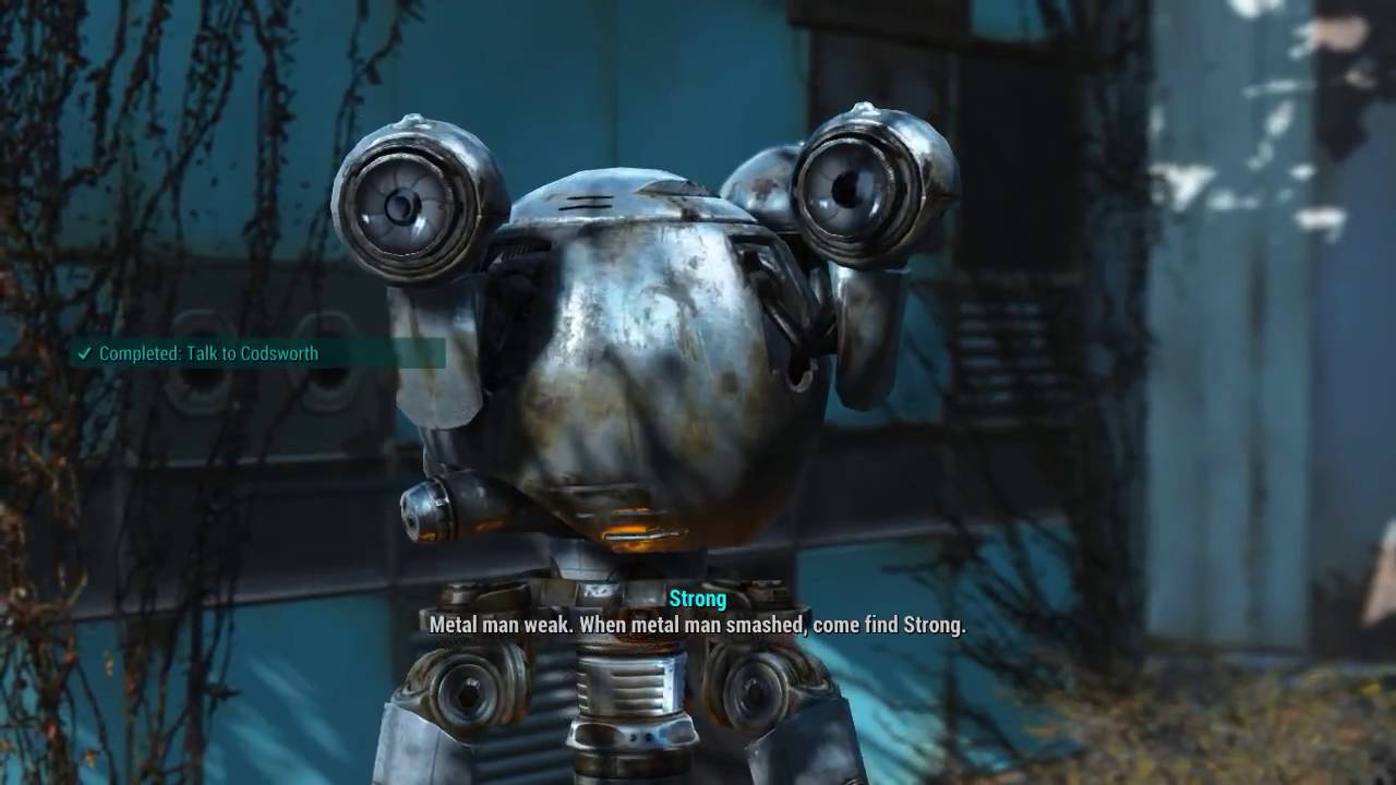 Fallout 4 Codsworth's encounter speech if you've KILLED Shaun - YouTube