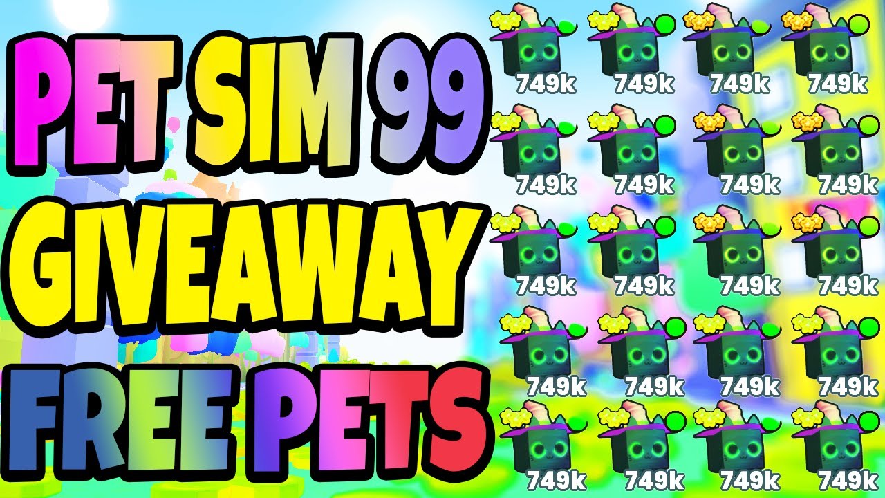 🔴PET SIMULATOR 99 FREE PETS GIVEAWAY LIVE STREAMING - YouTube