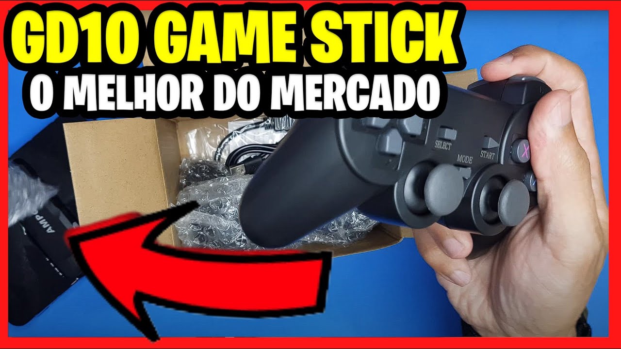 UNBOXING E REVIEW GAME STICK 4K GD10 MELHOR GAME RETRO CUSTO BENEFICIO ...
