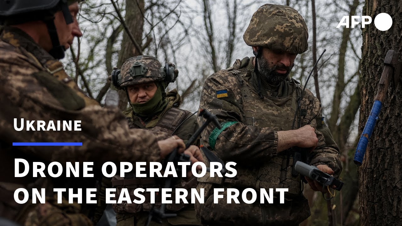 Ukraine's formidable drone operators on the eastern front | AFP - YouTube