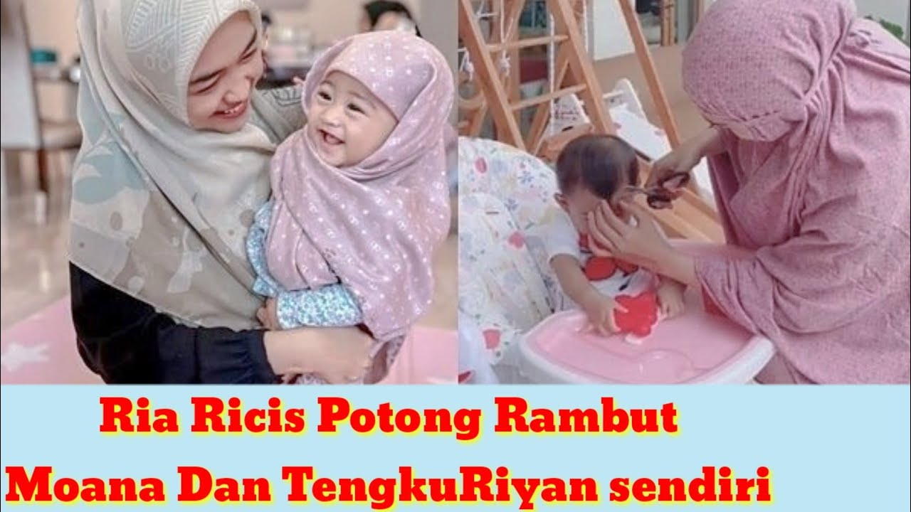 Ria ricis Potong Rambut Moana Dan TengkuRiyan sendiri - YouTube