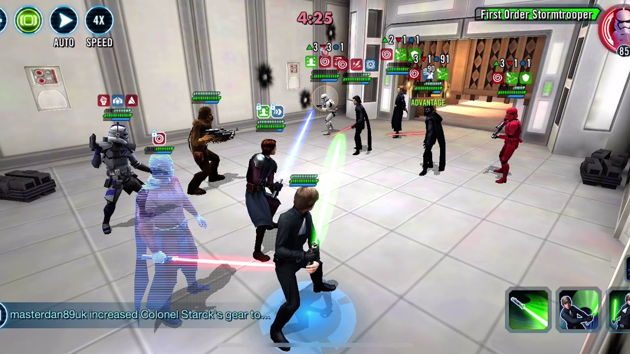 SWGOH GAS+JKL vs SLKR ultimate (2 taunters) - YouTube