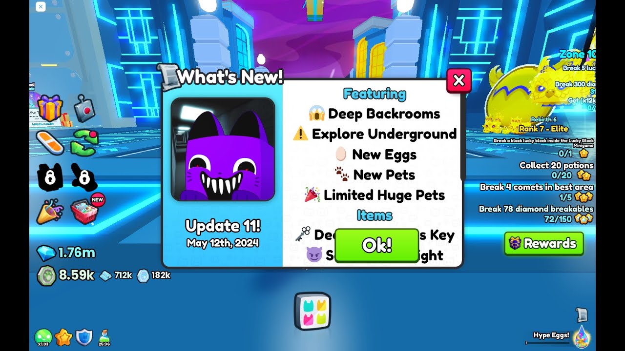 Update in Pet Sim 99 - YouTube