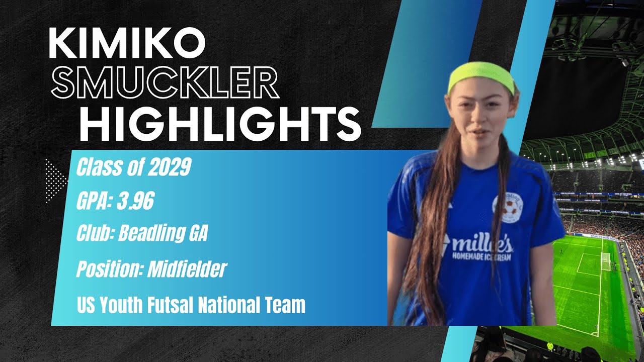 Highlight Video for Kimiko Smuckler (Midfielder, 3.96 GPA, Class of ...
