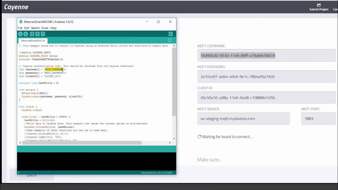 Using the Cayenne MQTT API to add your Arduino Device - YouTube