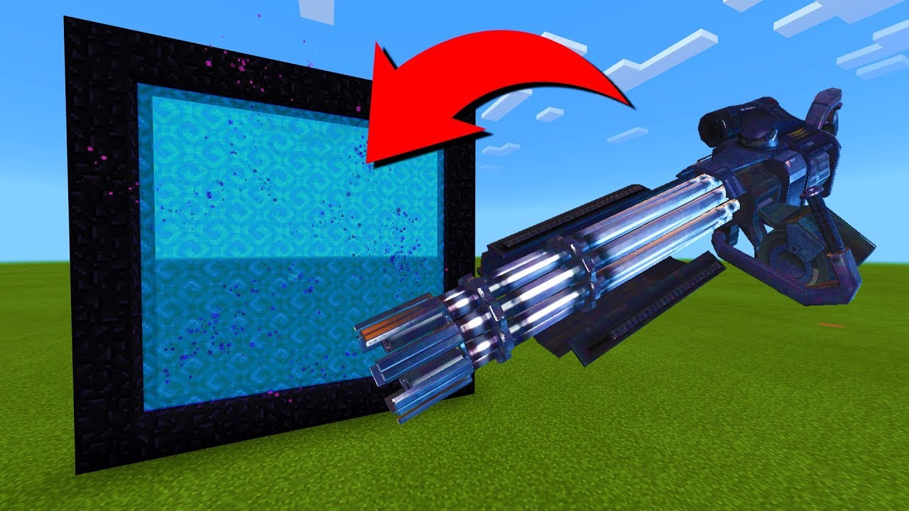 How To Make A Portal To The Mini-Gun Dimension in Minecraft! - YouTube