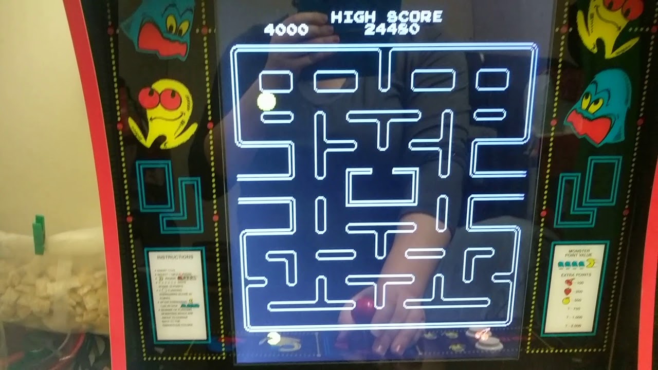 Arcade1Up Pac-Man game play - YouTube