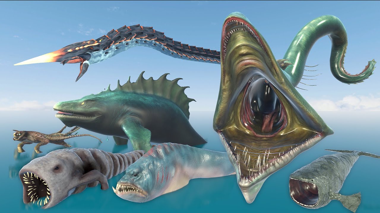 SCP-3700-2 Vs Bloop vs SEA EATER | 3D Sea Monster Size Animation ...