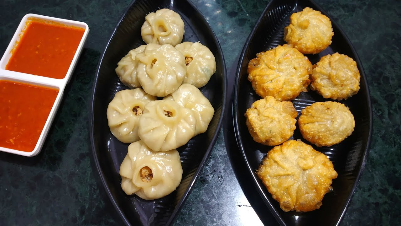 Momos recipe 😍| 2 ways | Steamed and Fried | Soyabean Momos | Veg Momos ...