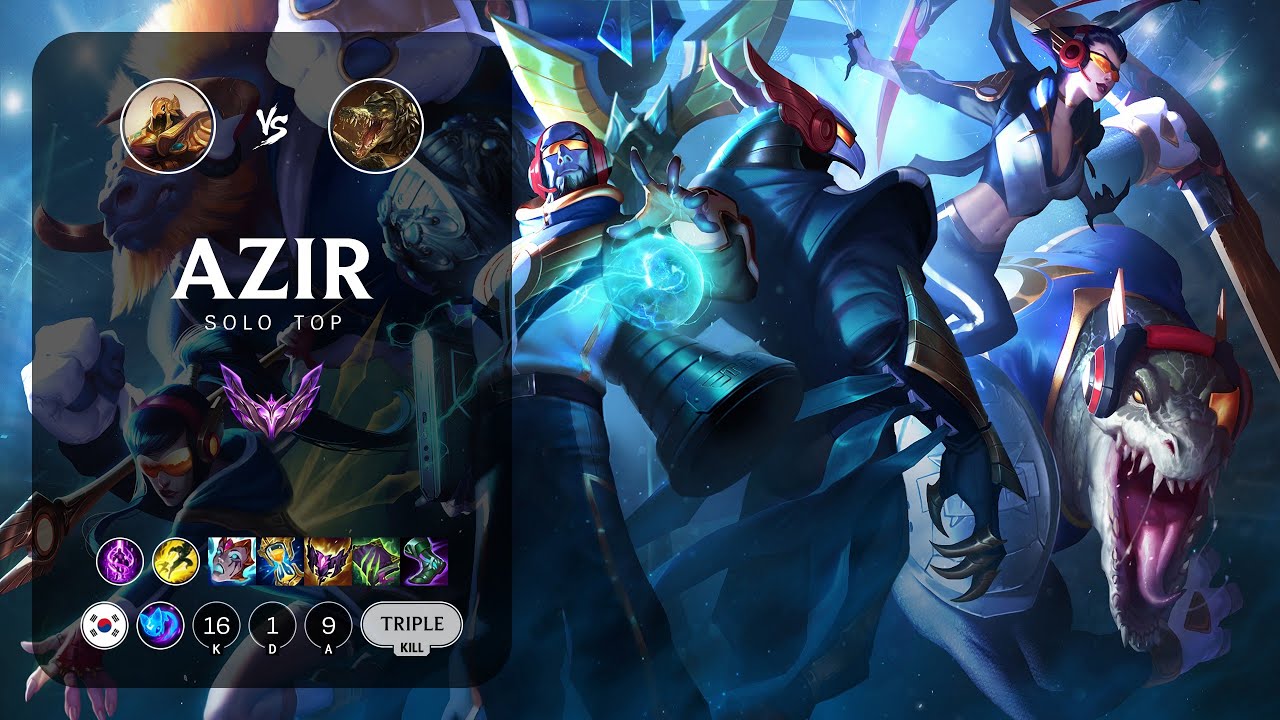 Azir Top vs Renekton - KR Master Patch 13.4 - YouTube