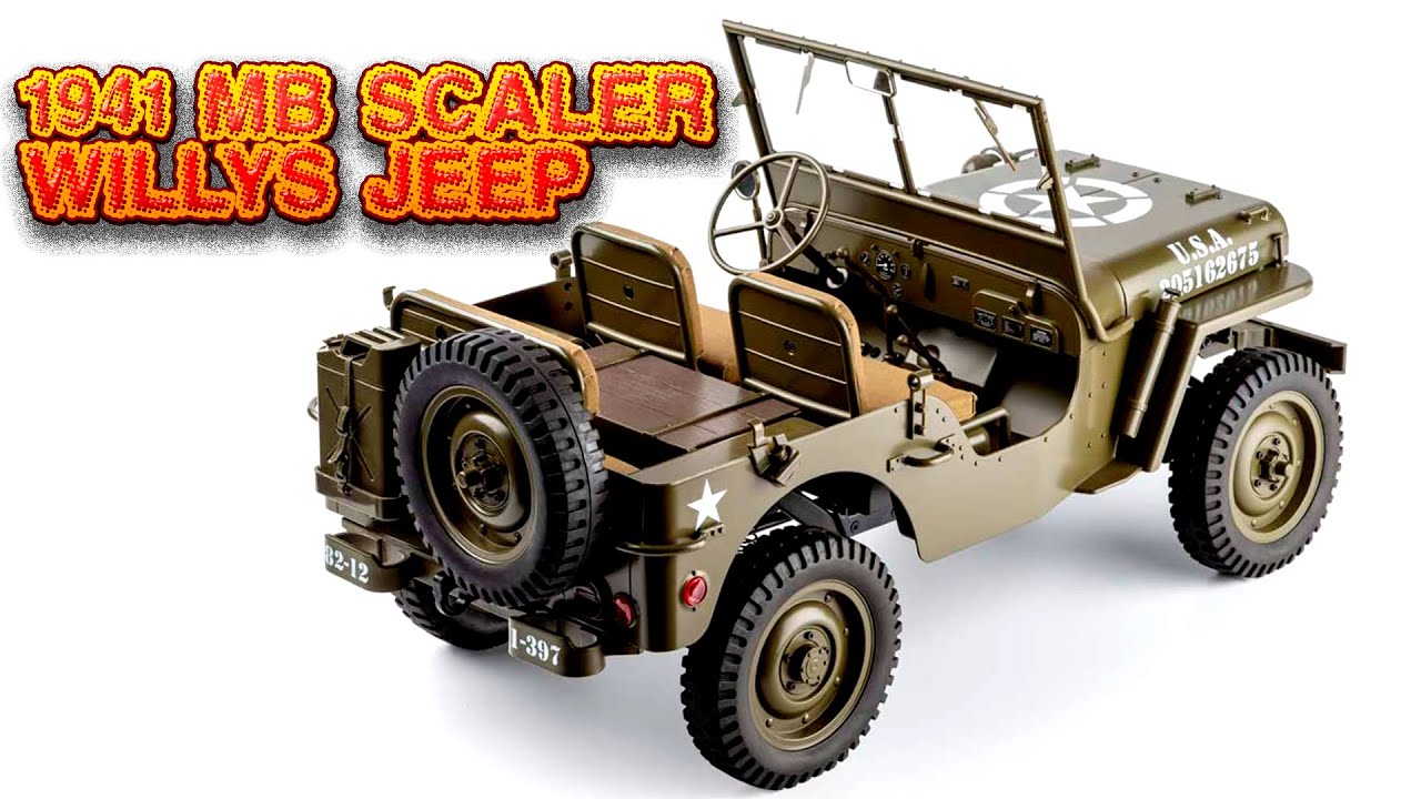 941 MB Scaler Willys Jeep Remote Control Vehicle Military Truck ...