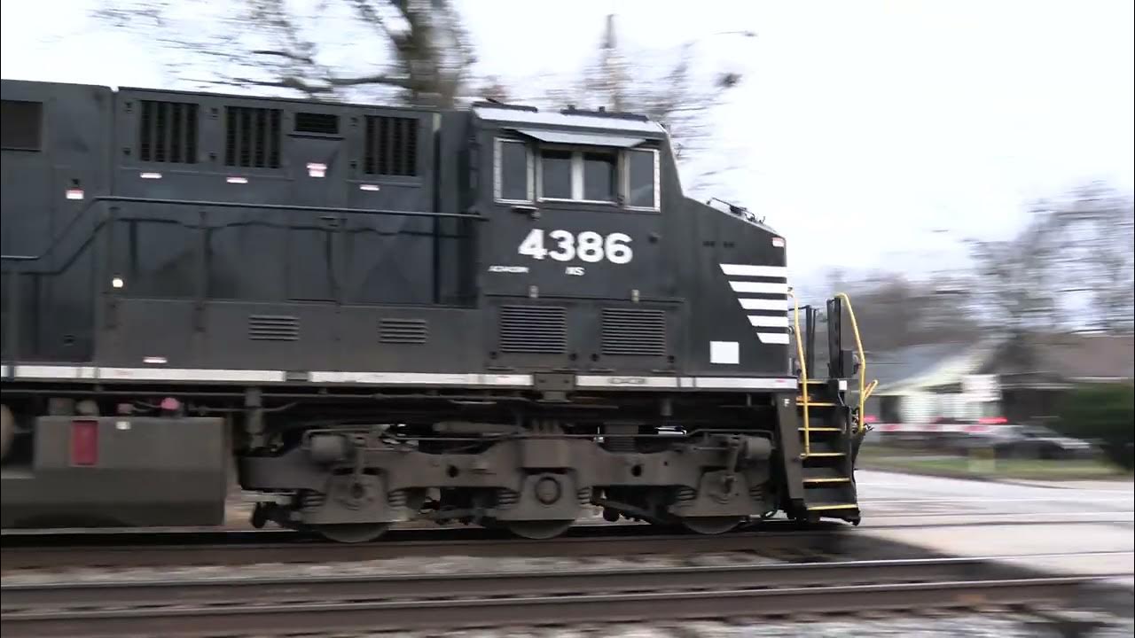 NORFOLK SOUTHERN GE AC44C6M Southbound Coil Steel Train - YouTube