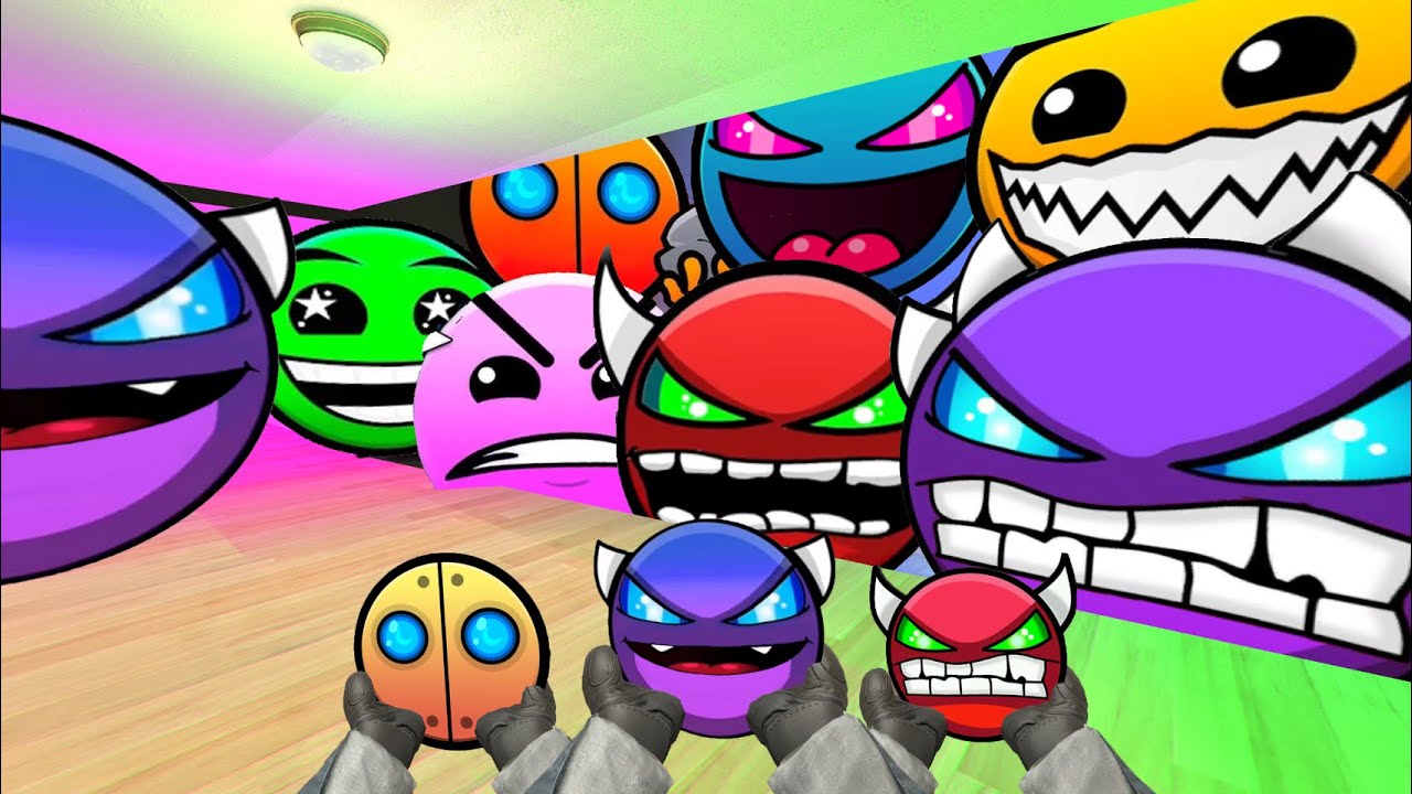 Saving Babyfaces From Geometry Dash Emoji "ALL FACES LEVELS" And ...