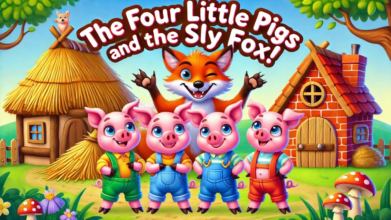 The Four Little Pigs and the Sly Fox – A Magical Bedtime Story! - YouTube