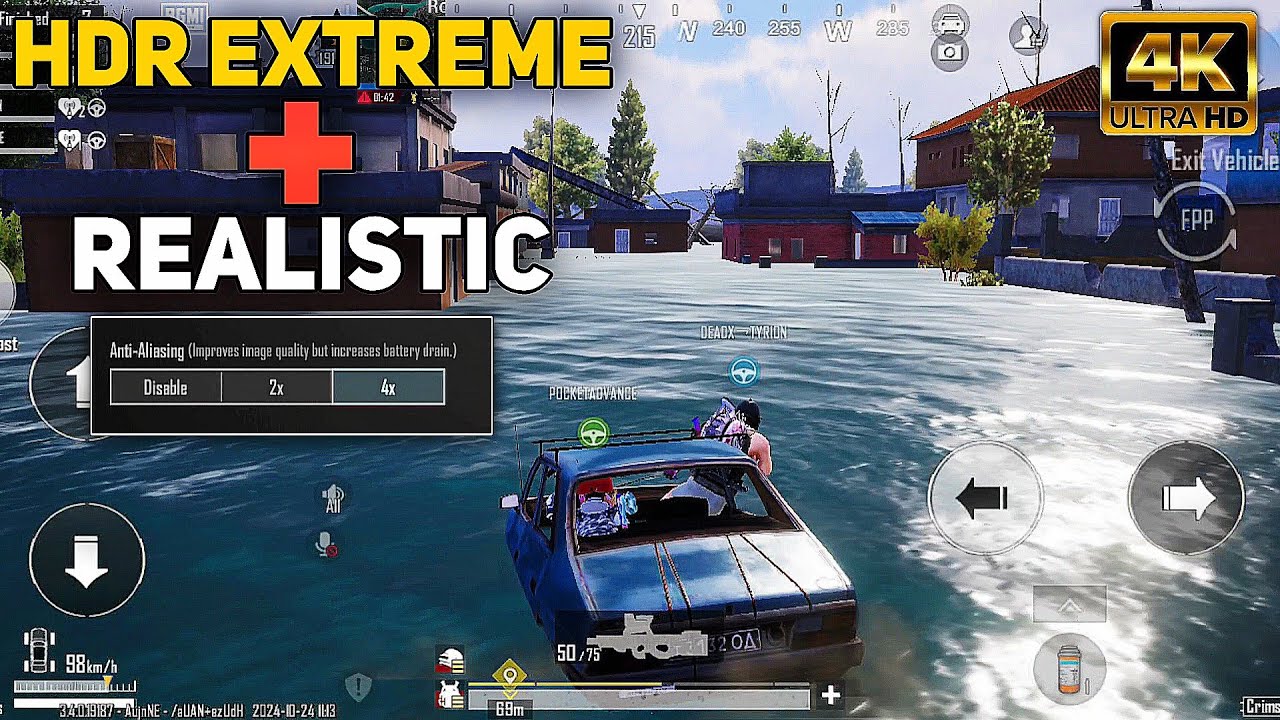 HDR Extreme + REALISTIC With 4x Anti Aliasing | BGMI Pubg Mobile Max ...