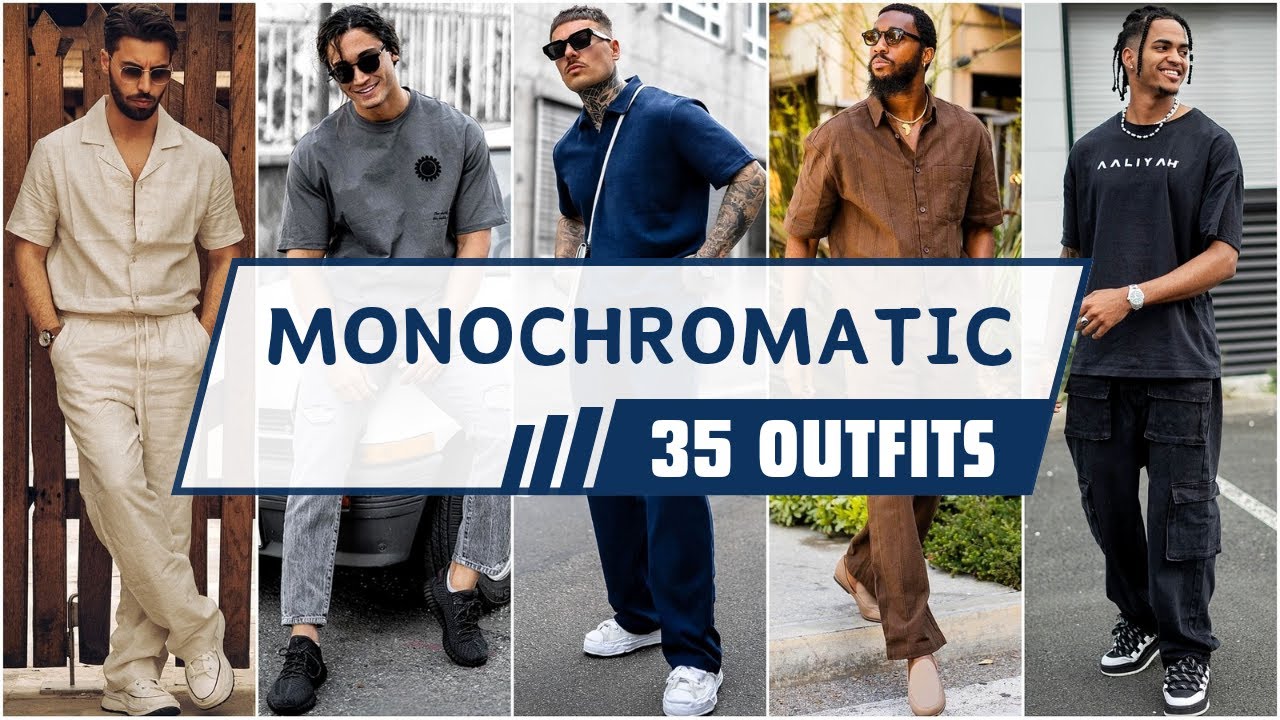 35 Monochromatic Outfit Ideas For Summer 2024 | Men's Fashion - YouTube