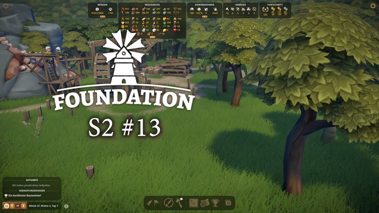 Foundation S2 #13: viele große Bauaufträge + Buntglas - YouTube