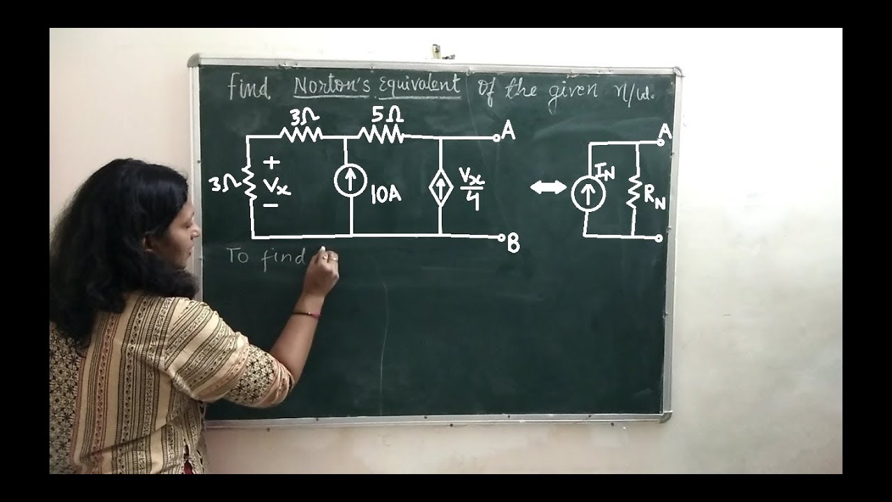 norton's theorem with dependent source circuit - YouTube