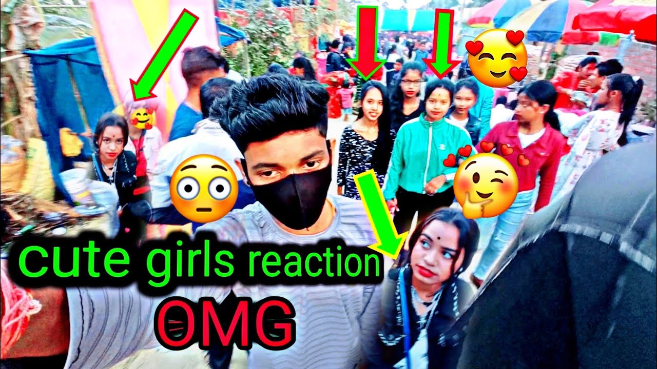 Cute girls reaction 😂 ||Prank on Girls 🥰🥰|| आज क्या हो गया 👀🙄|| - YouTube