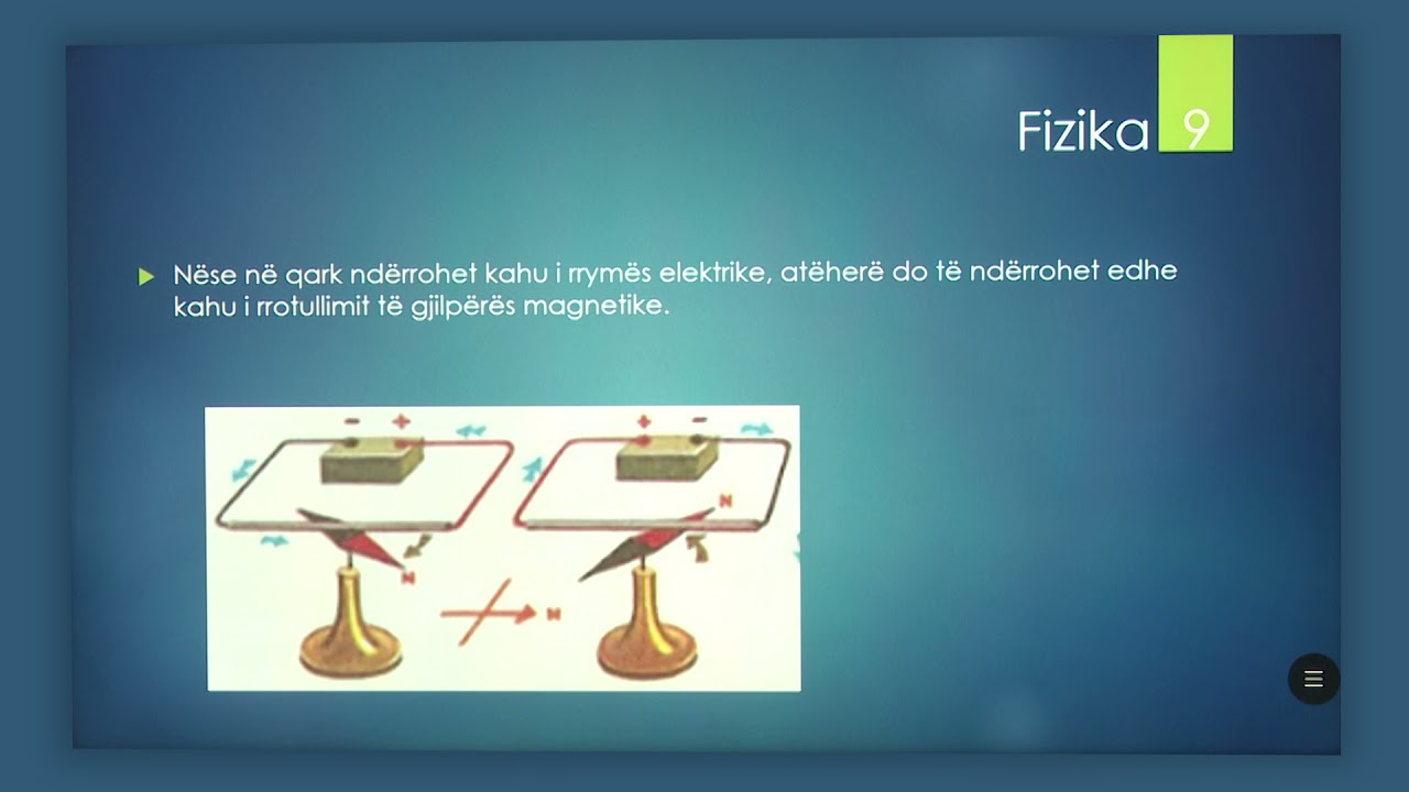 9 09 030 - Java 15 - Fizikë - fusha magnetike e rrymës elektrike - YouTube
