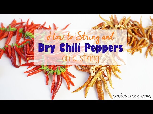 Drying Peppers For Spice