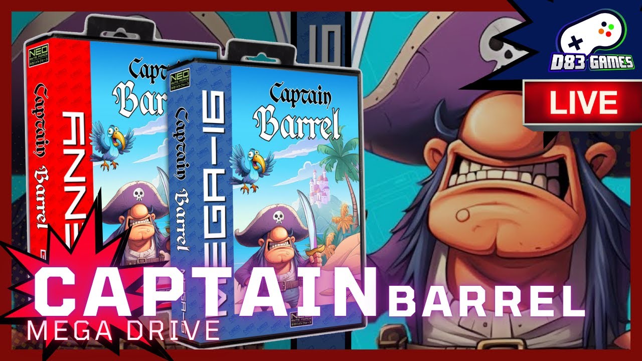 NOVO JOGO PARA MEGA DRIVE!!! JOGANDO CAPTAIN BARREL ⚽⭐10-01-2025 ⭐ ...