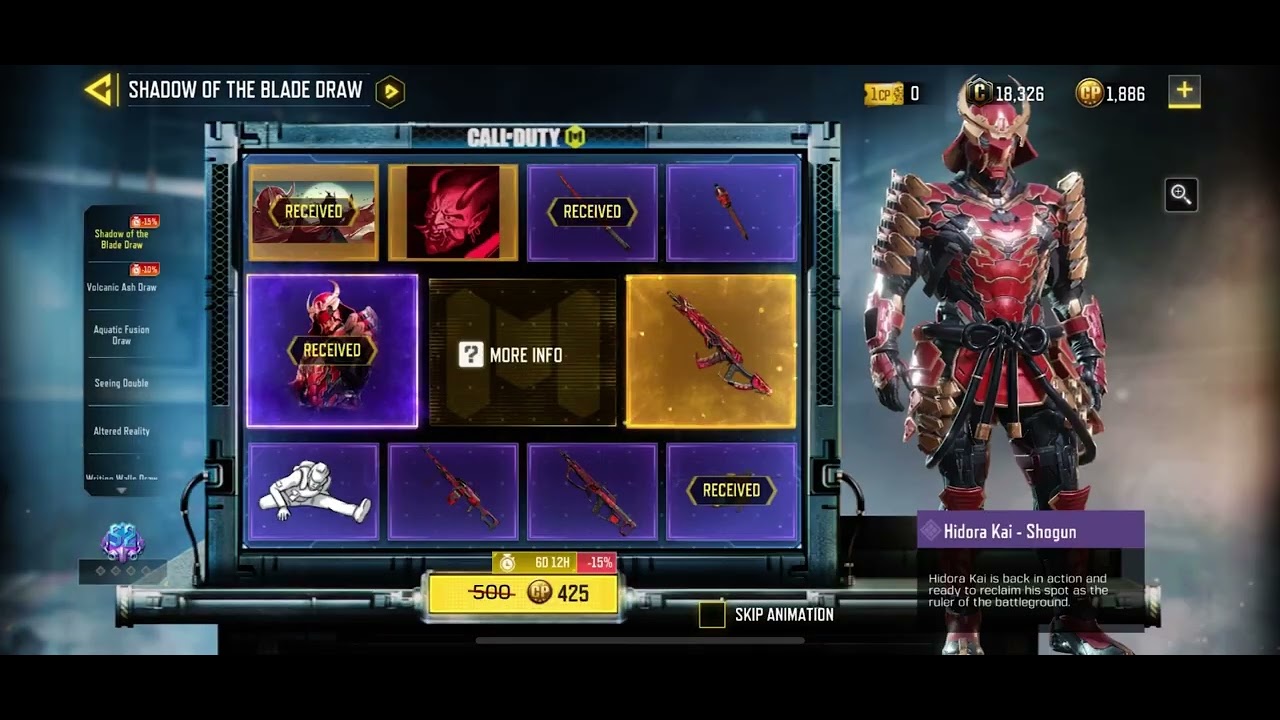 Thank you codm HIDORIKAI SHOGUN @GarenaCallofDutyMobile - YouTube