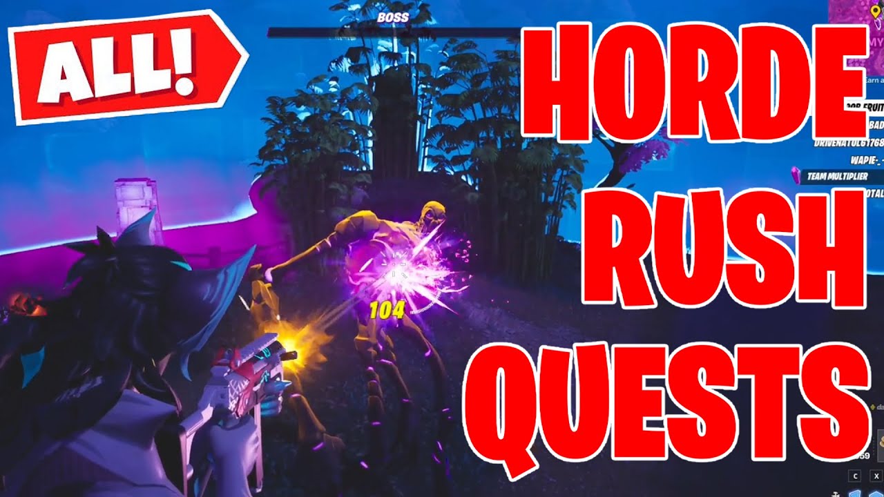 How to Complete *ALL* Horde Rush Quests In ONE GAME & Unlock Free ...