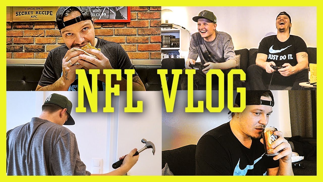 NFL Playoff Vlog - KFC, Root Beer und der verflixte Nagel - YouTube