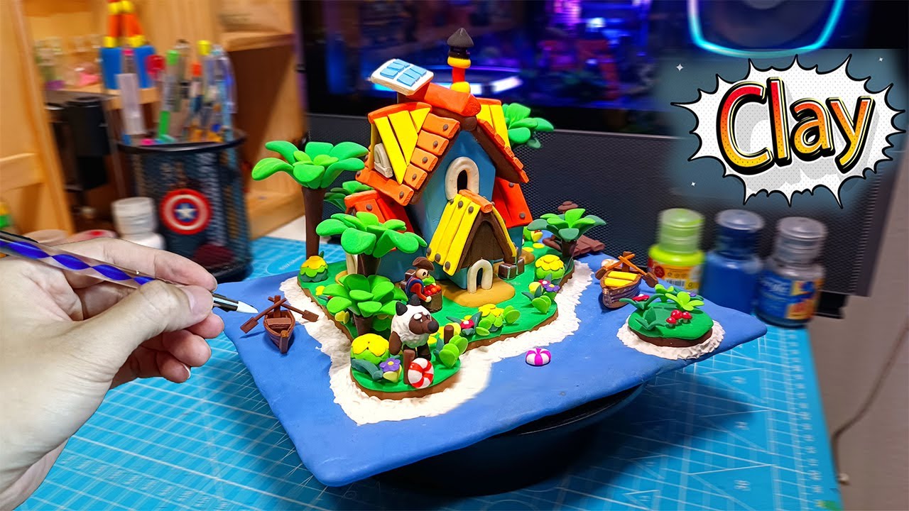 How I made a farm model in a mobile game using modeling clay [ V Clay ...