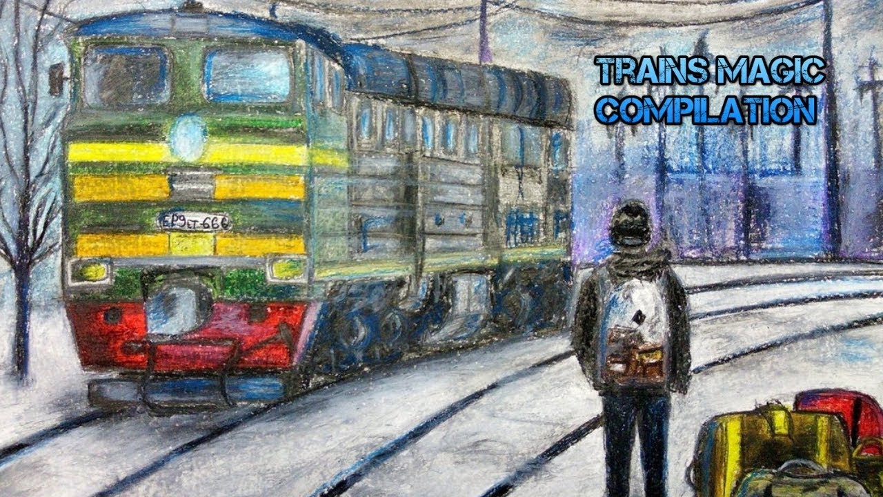 Winter trains compilation | Trains Snow Plow | Feel The Magic of Trains ...